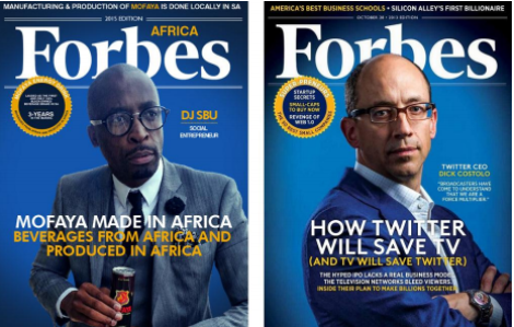 Zalebs - DJ Sbu's Forbes magazine cover is fake!